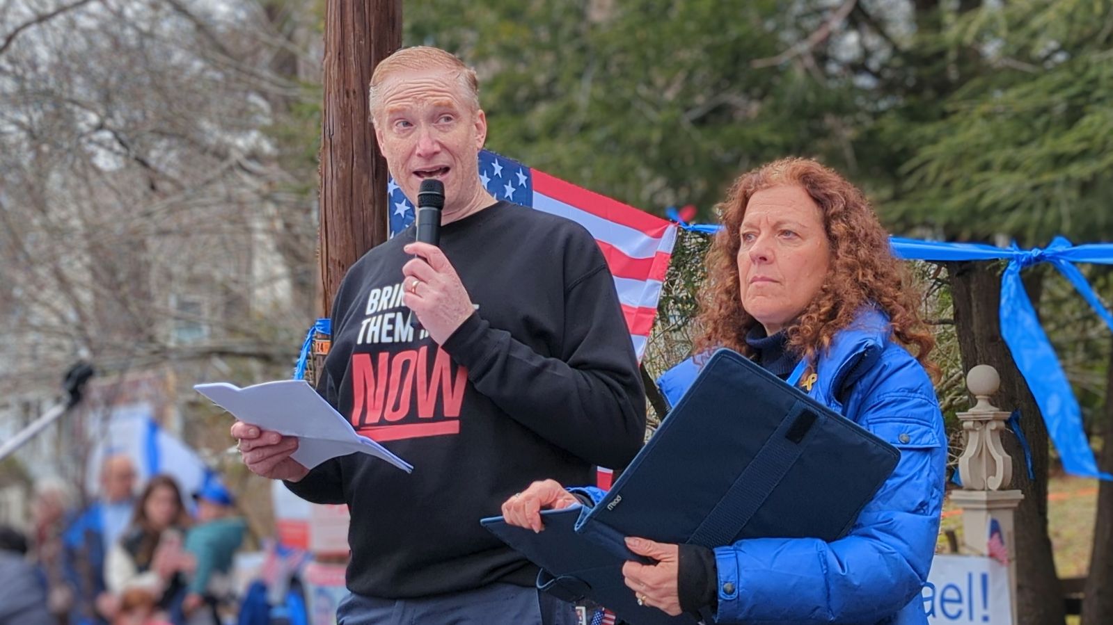 Community stands large against hate at wall display rededication ...