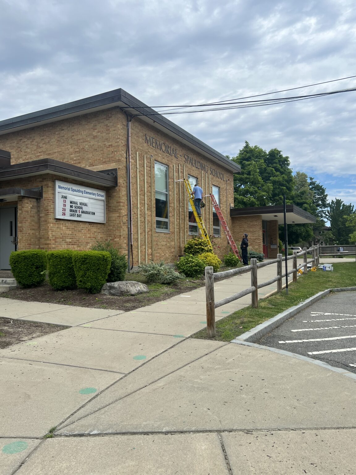 Memorial-Spaulding Mosaic Mural Reveal - Newton Beacon
