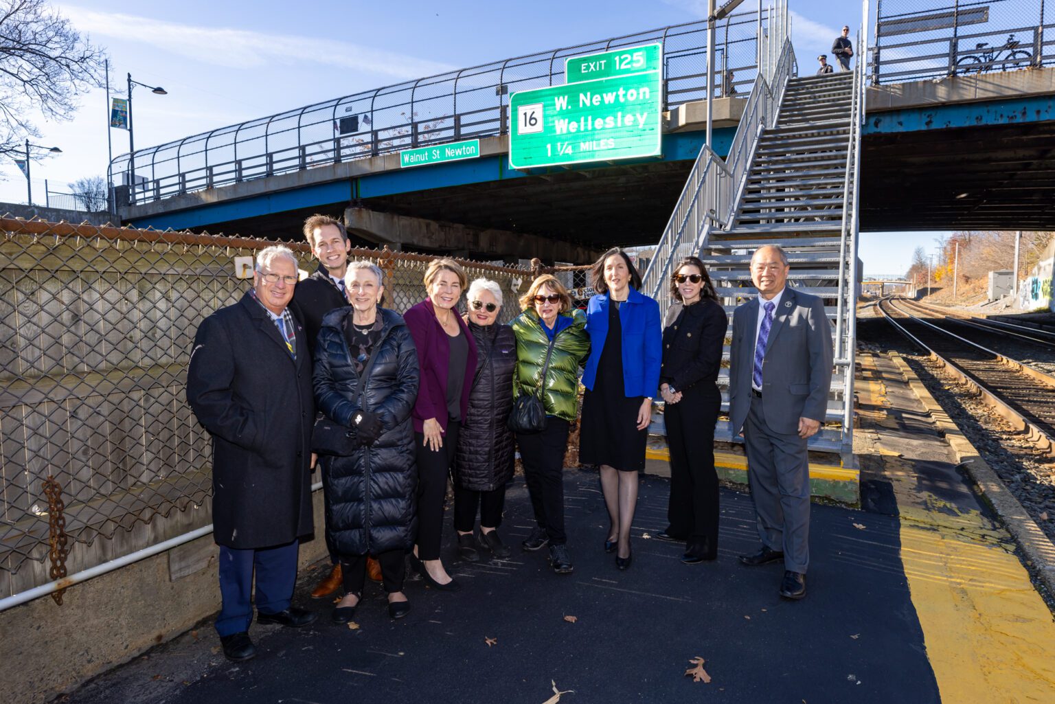 State, local leaders meet to celebrate start of Newtonville station ...