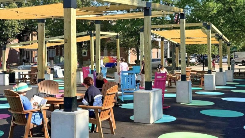 Newton Centre Plaza will stand where it is through October - Newton Beacon